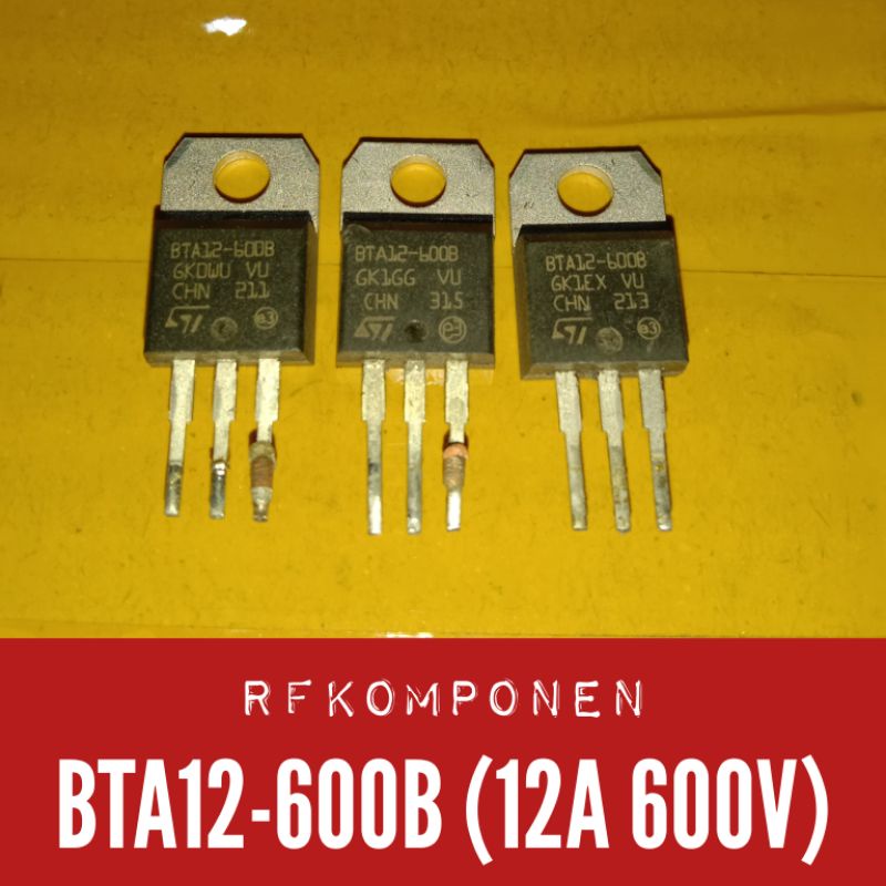 Jual TRANSISTOR BTA12-600B ( 12A 600V ) | Shopee Indonesia