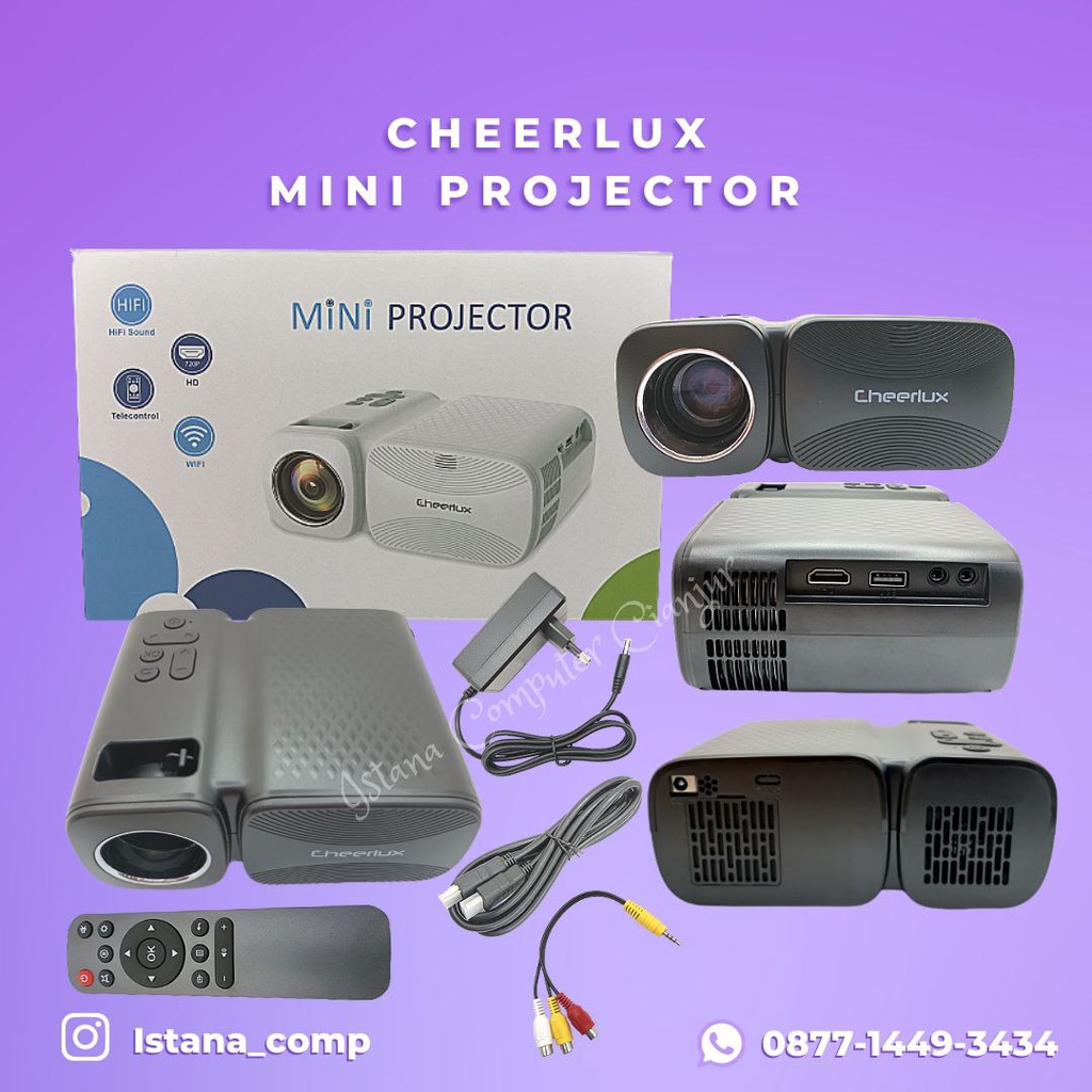 Jual CHEERLUX PORTABLE VIDEO PROJECTOR | Shopee Indonesia