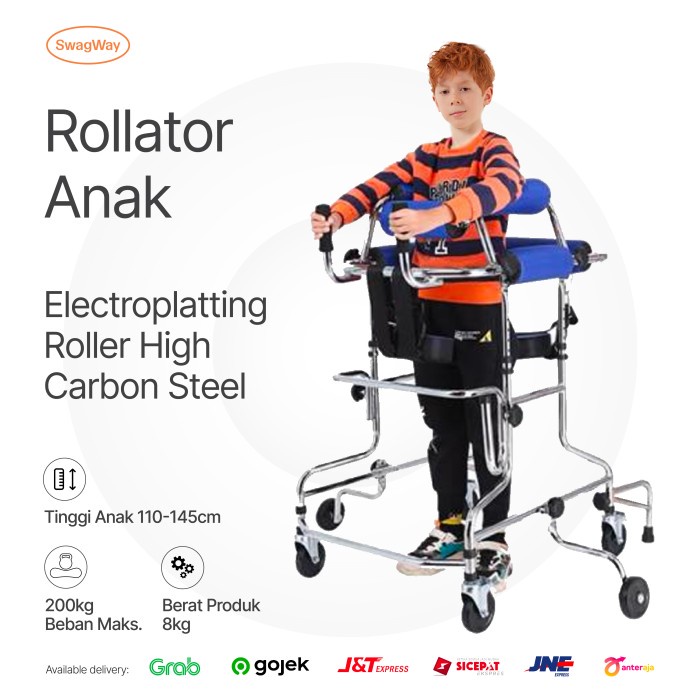 Jual Rollator anak alat bantu jalan walker penunjang gerak | Shopee ...