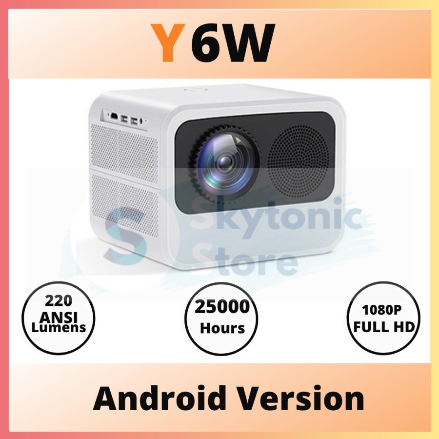 Jual Proyektor ROCKWARE Y6W ANDROID Mini LED Projector - 220 ANSI ...