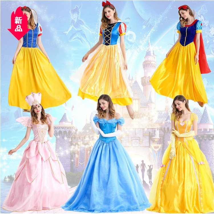 Jual Costum Wanita Halloween Dongeng Snow White Gaun Cinderella ...