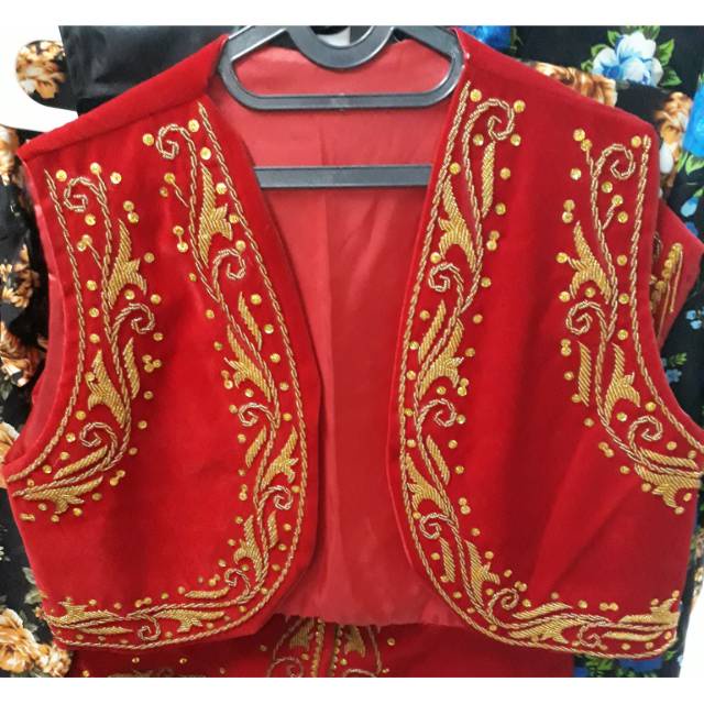 Jual Rompi Tari Adat Jawa Dan Celana Tari Beludru / Set Kostum Tari ...