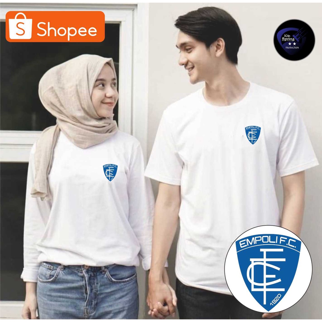 Jual Kaos Dewasa Couple Sablon DTF logo empoli [BISA COD/HARGA SATUAN ...