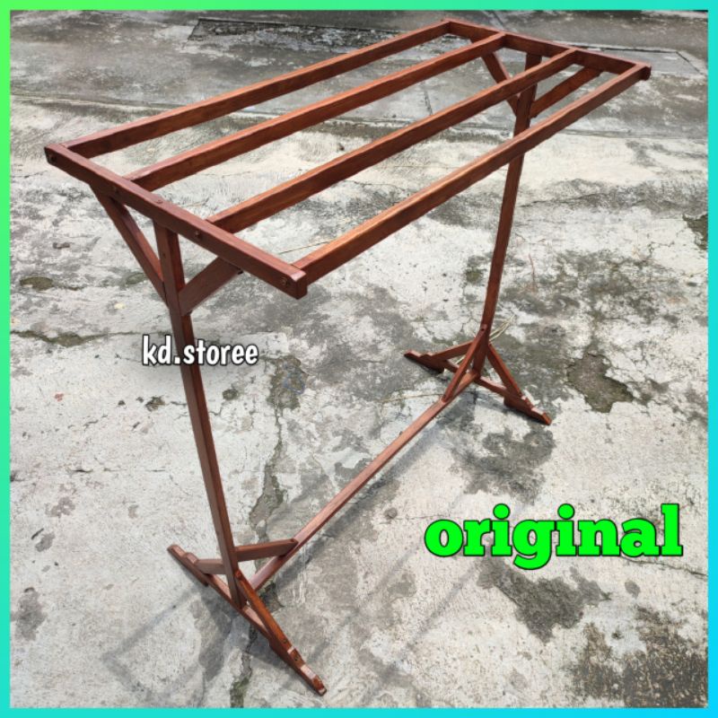Jual 2g jemuran handuk kayu jati jawa , jemuran baju jemuran serbaguna ...