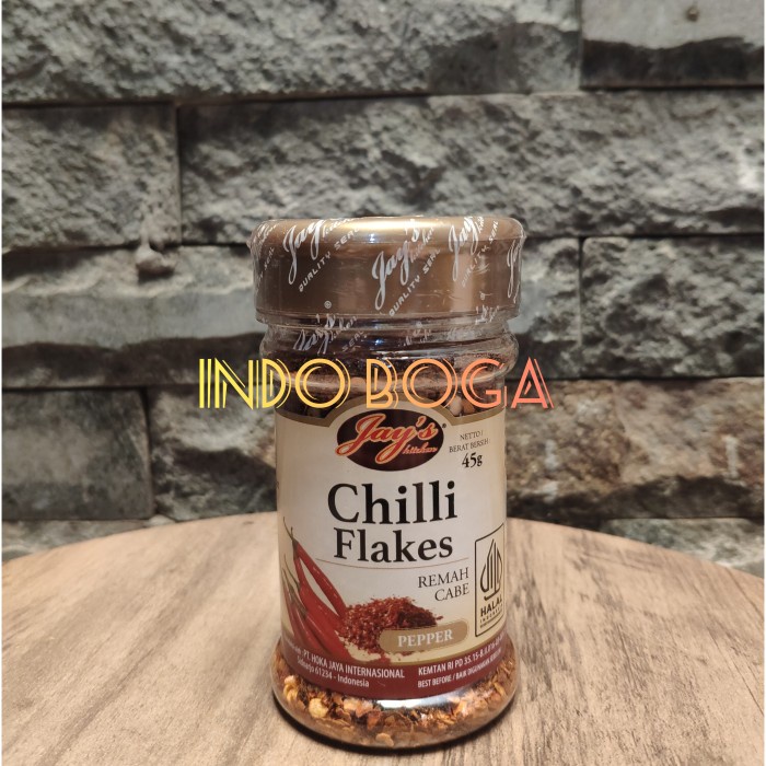 Jual Jays chili flakes & chilli powder jay’s cabe bubuk halus / bubuk ...