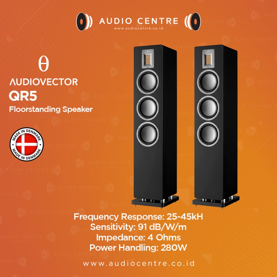 Jual Audiovector QR5 QR 5 Floorstanding Speaker made in denmark / kef ...