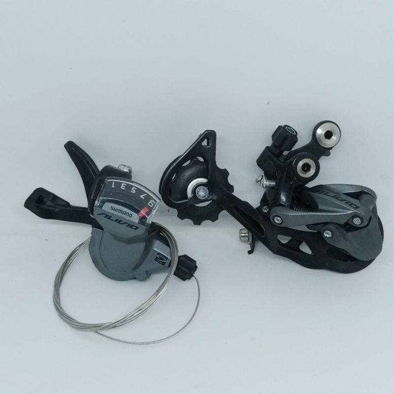 Jual Shifter kanan dan RD Shimano Alivio 9 Speed | Shopee Indonesia