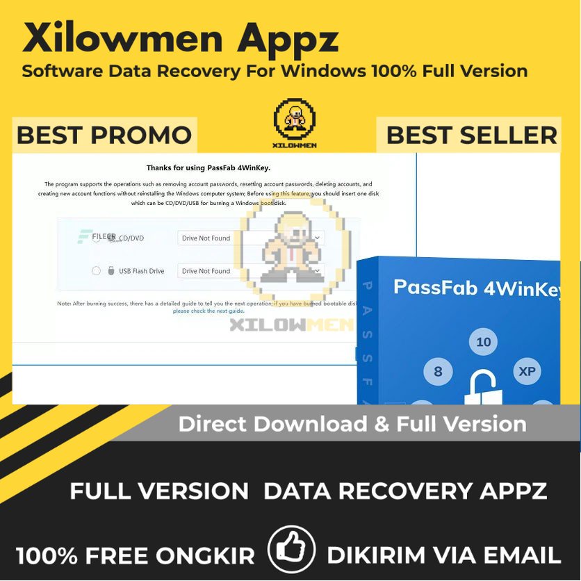 Jual PassFab 4WinKey Ultimate / Pro / Entreprise Pro - untuk reset pass ...