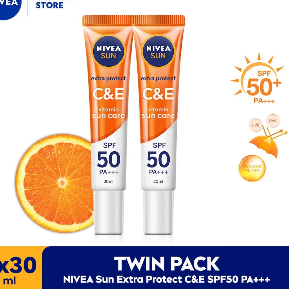 Jual DAPATKAN SEGERA NIVEA Sun Face Serum C&E SPF50 PA+++ 30mL 2x 66E ...