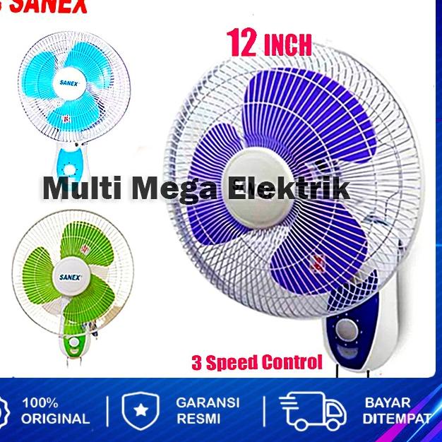 Jual KIPAS ANGIN DINDING SANEX / SONUS WF1280 / 1201 12 INCH / KIPAS ...