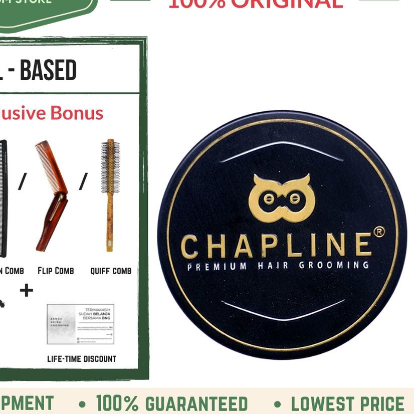 Jual Chapline Oil Based Heavy Hold Pomade Original Lokal Murah ...