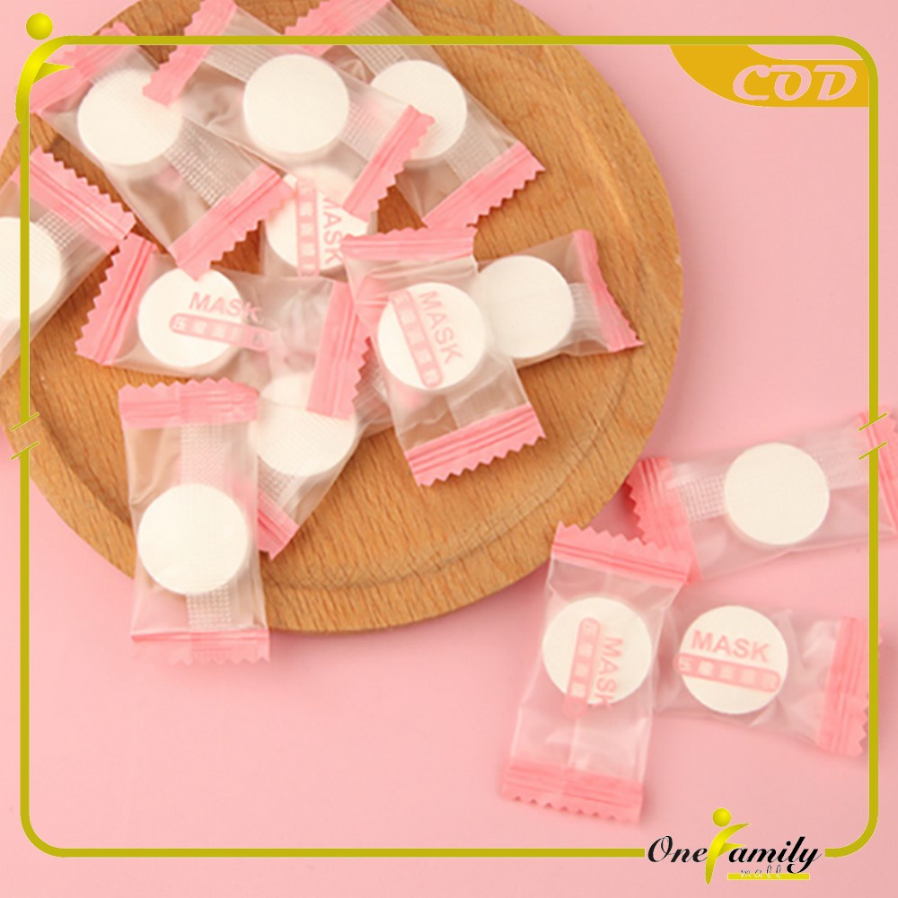 Jual ONE-K142 Tissue Bulat Mini Travel Sekali Pakai / Masker Wajah ...