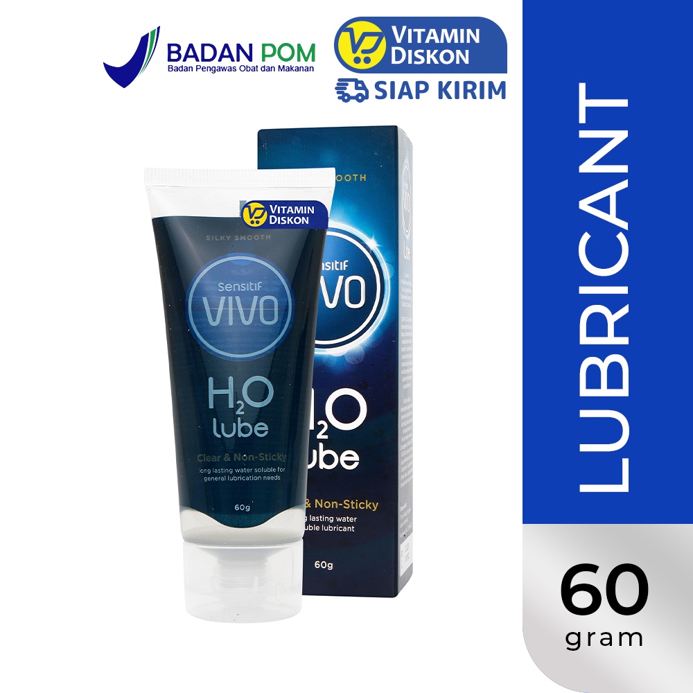 Jual PELUMAS VIVO LUBRICANT H2O LUBE BAHAN AIR ISI 60 GR | Shopee Indonesia