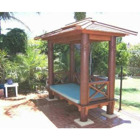 Jual Bale Bale Model Gazebo Kayu Kelapa Dudukan Empuk Busa Ukuran 2,5x1 ...