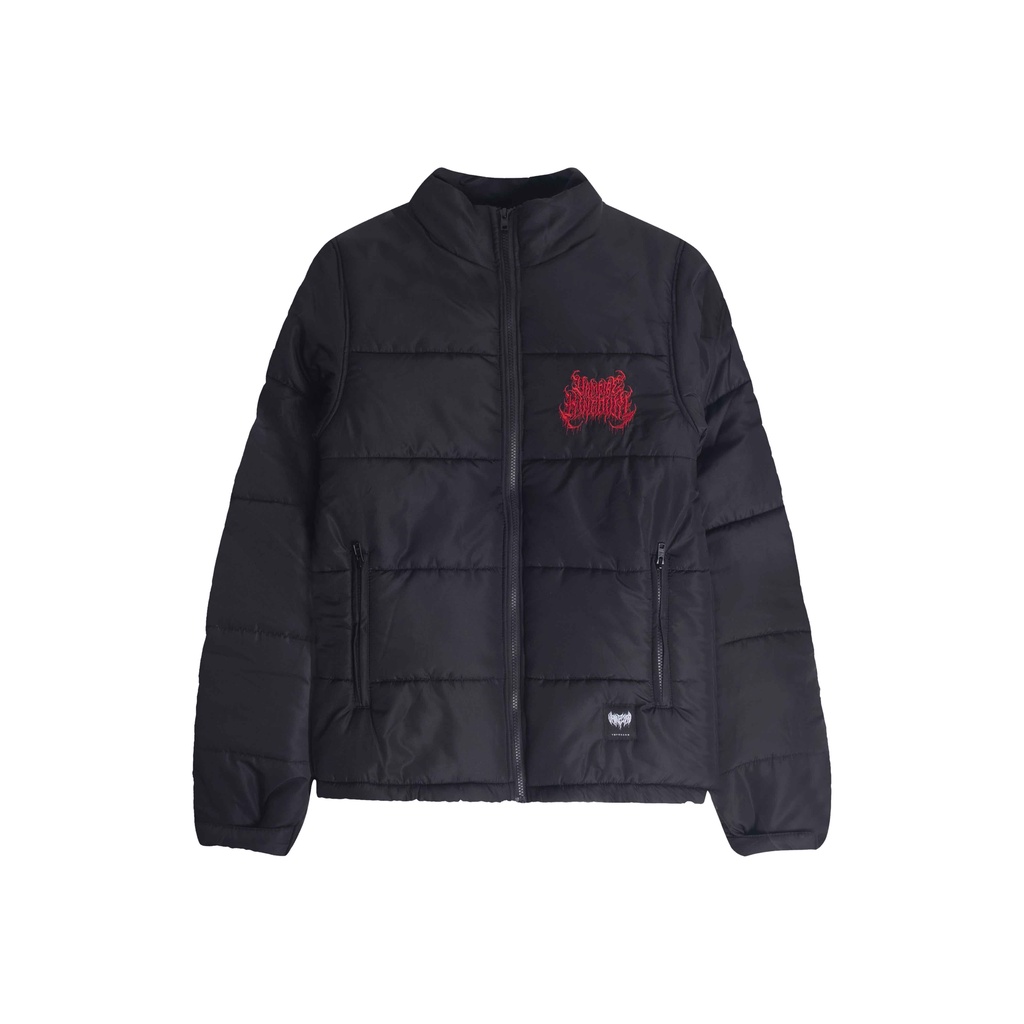 Jual Vampire Kingdom Puffer Jacket Jaket Pria | Red Devil | Black ...