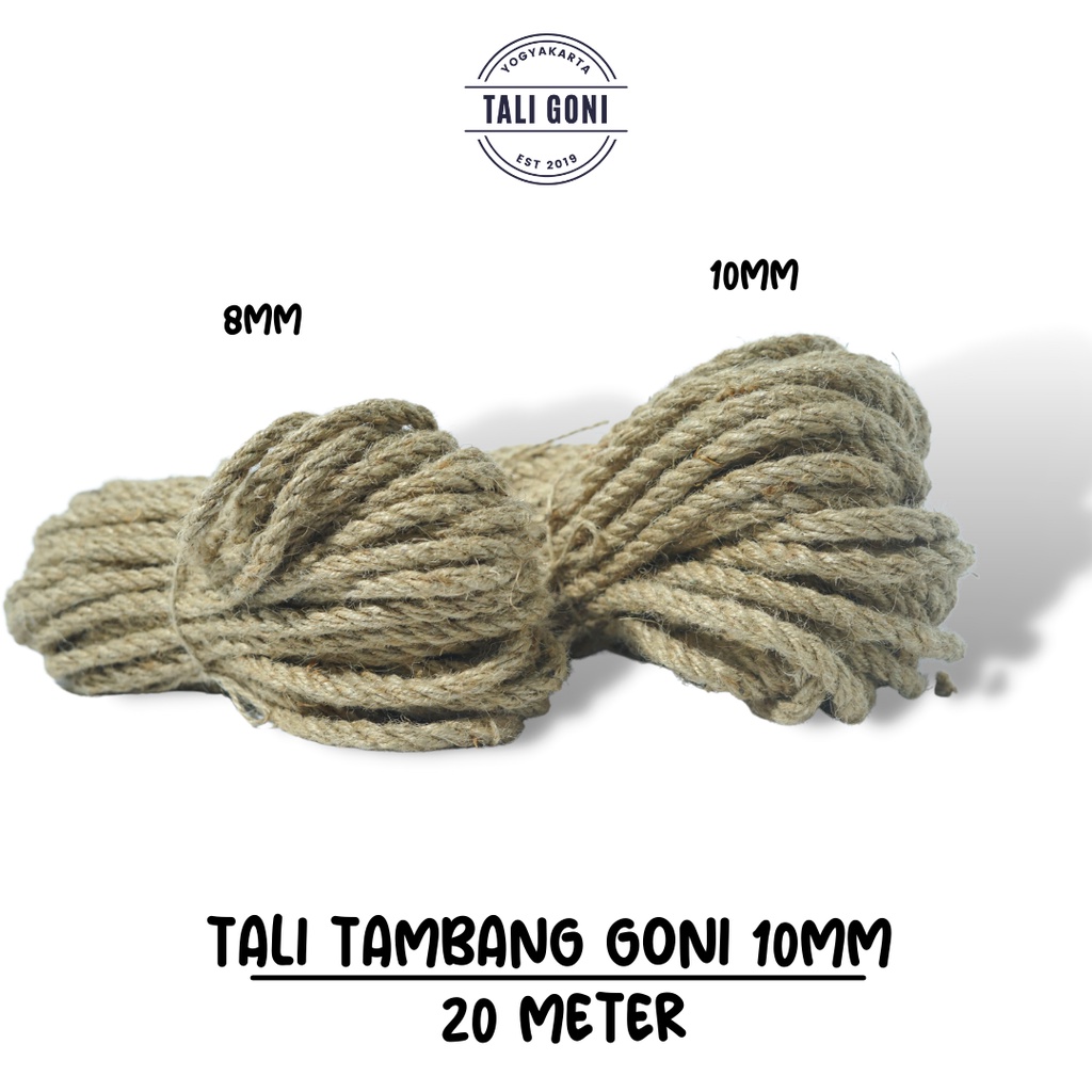 Jual Tali Tambang Goni 10 MM - Tali Rami 20M - Tali Bahan Kerajinan ...