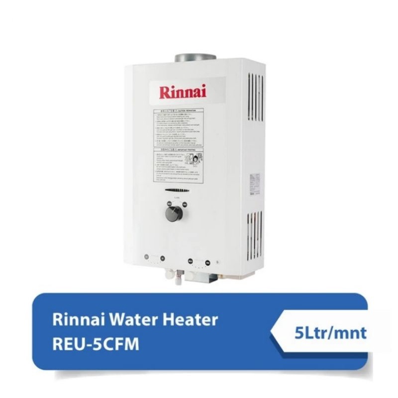 Jual BATAM - RINNAI REU5CFM REU 5CFM gas water heater pemanas air | Shopee Indonesia