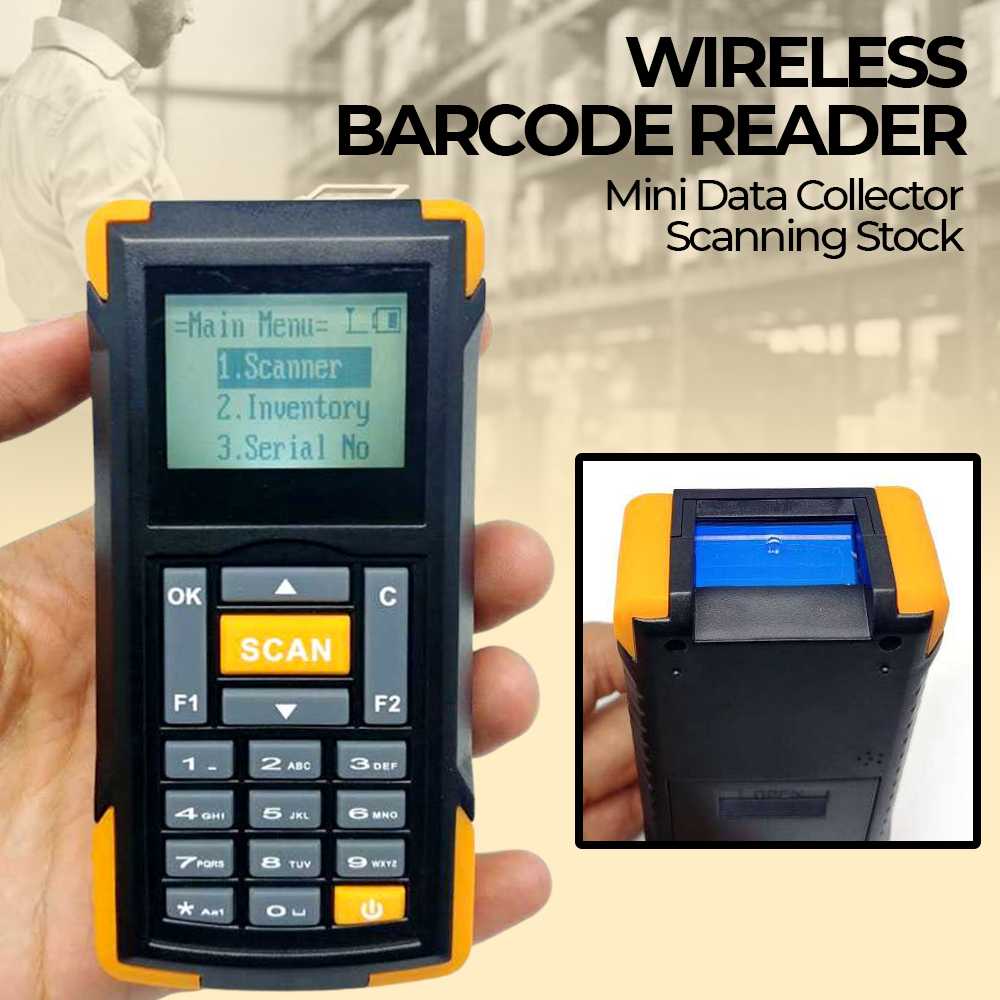 Jual Mini Data Collector Scanning Stock Wireless Barcode Reader 1D ...