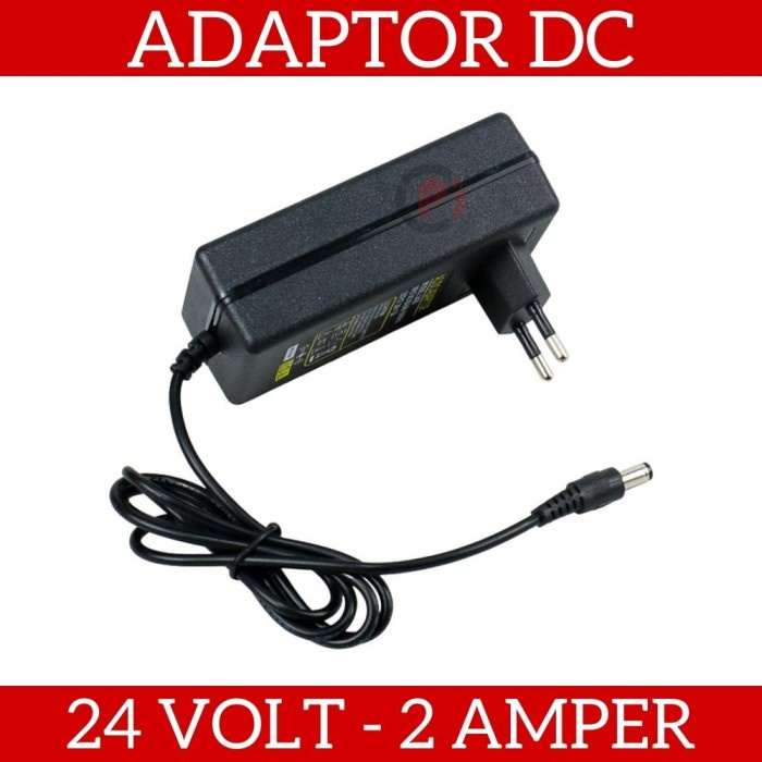 Jual Adaptor Power Supply DC 24V 2A Adapter 24 Volt 2 Amper | Shopee ...