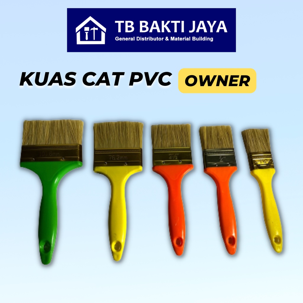 Jual KUAS CAT PVC / KUAS CAT TEMBOK / KUAS CAT OWNER / KUAS CAT 2 3 4 ...