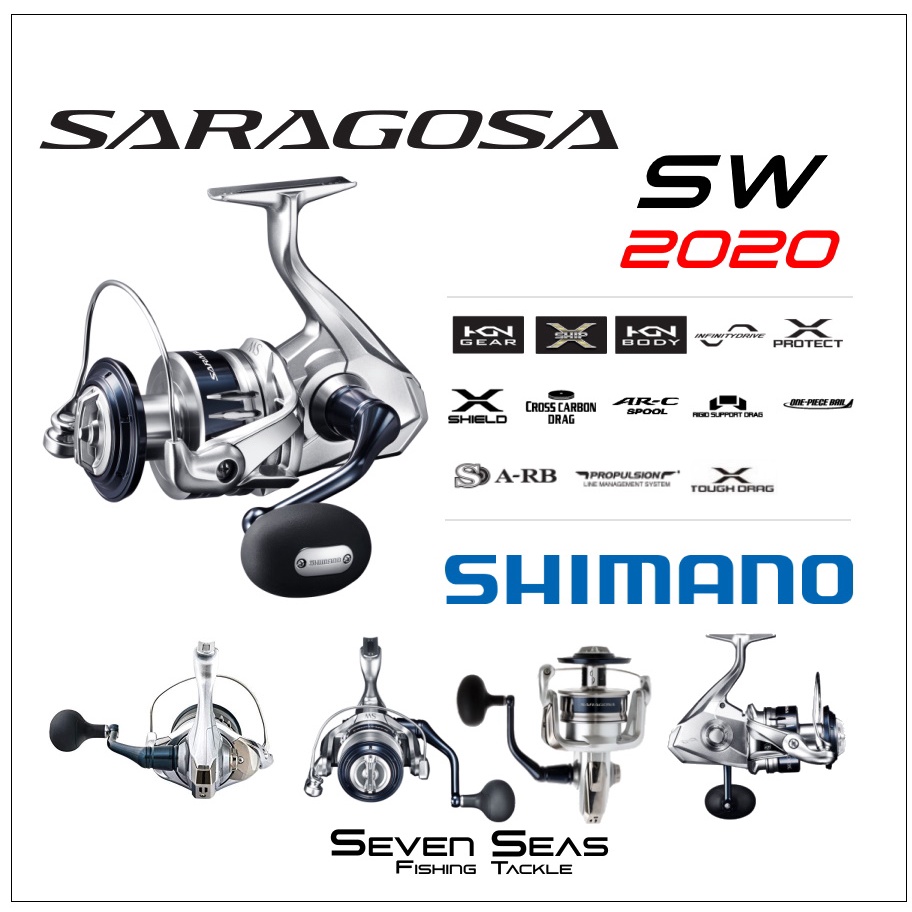 Jual Shimano Saragosa SW 2020 5000 6000 8000 10000 14000 18000 20000 Spinning Reel Pancing ...