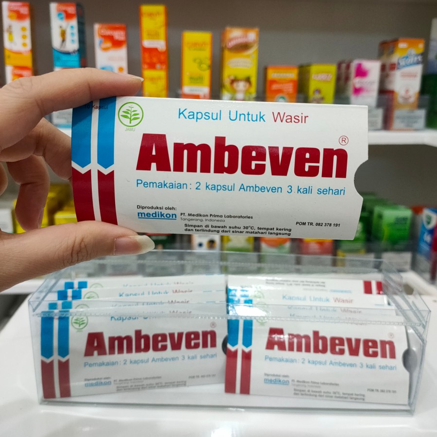 Jual Ambeven Strip Isi 10 Tablet Obat Original Medikon | Shopee Indonesia