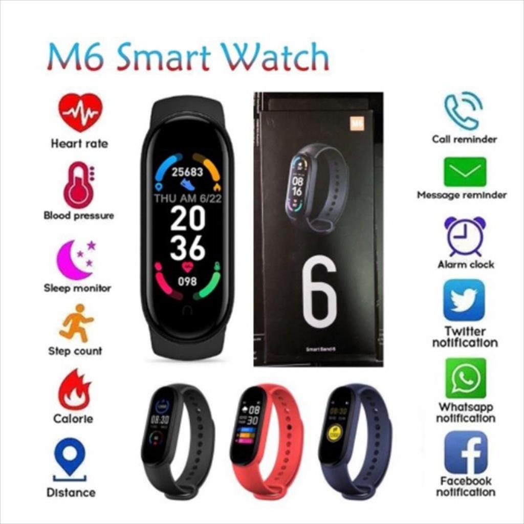 Jual Smart Watch / Smart Band m6 / Smart Bracelet M6 Display 0.96"TFT | Shopee Indonesia