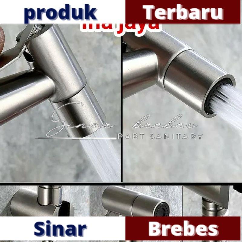 Jual BIDET shower stainless jet shower toilet sower closet model ...