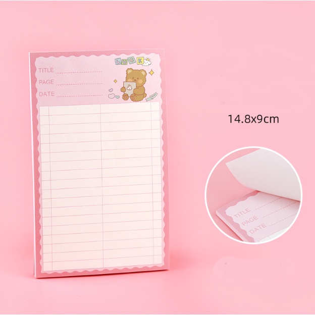 Jual Sticky notes draft word book cartoon | Shopee Indonesia