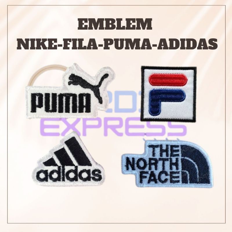 Jual emblem Adidas/ patch adidas/ emblem fila/ patch fil/bordir emblem ...