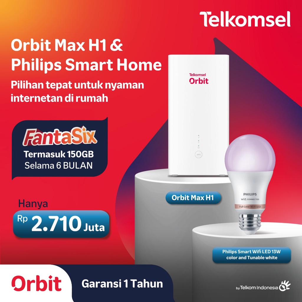 Jual MODEM ROUTER 4G HUAWEI B628 TELKOMSEL ORBIT MAX H1 WIFI LTE 150GB ...