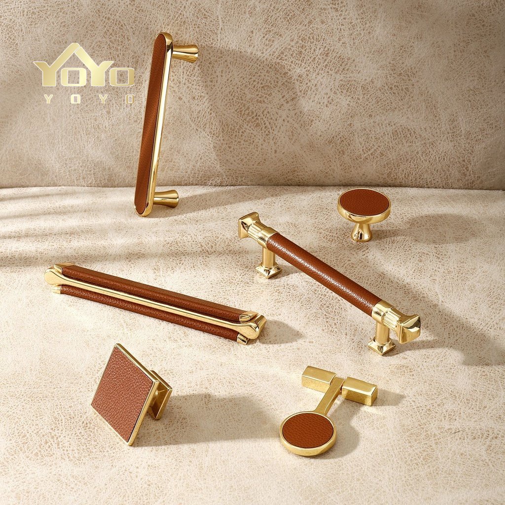 Jual Handle lemari Handle Emas Merah Kulit Gold Tarikan Laci Minimalis ...