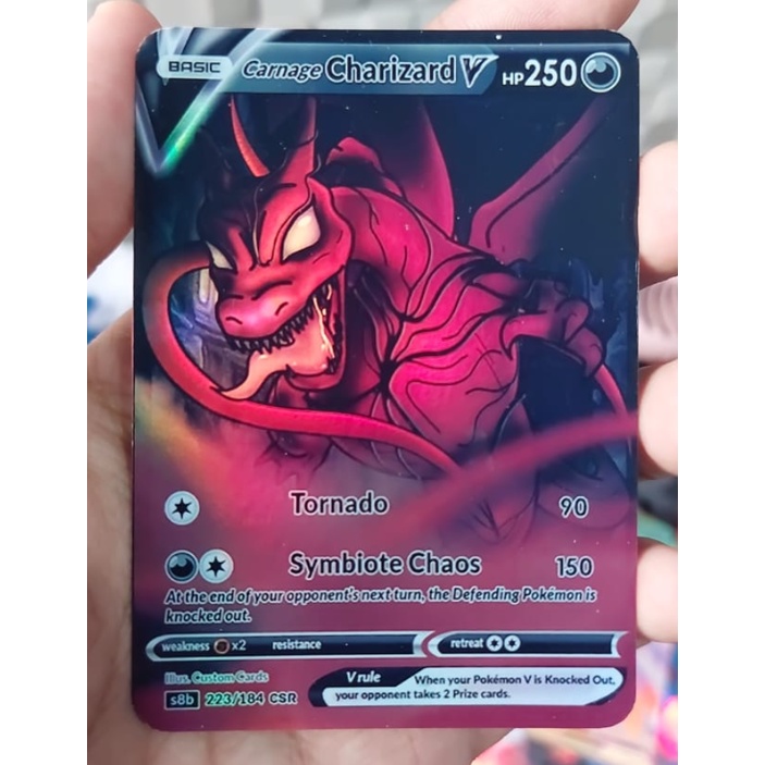 Jual KARTU POKEMON TCG HOLOGRAM VENOM CARNAGE CHARIZARD ENGLISH VERSION ...