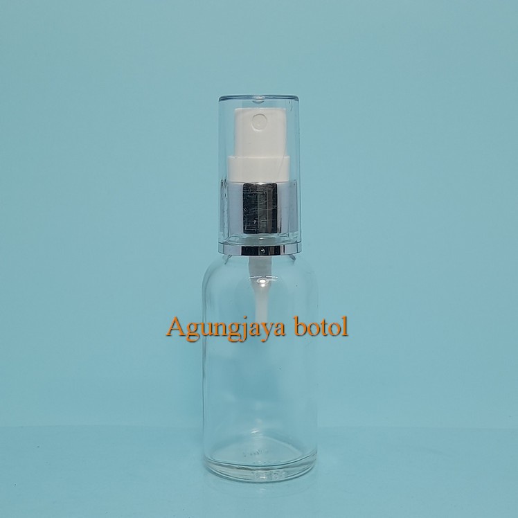 Jual Botol Kaca Br 30 Ml Clear Original Tutup Spray / Botol Kaca ...