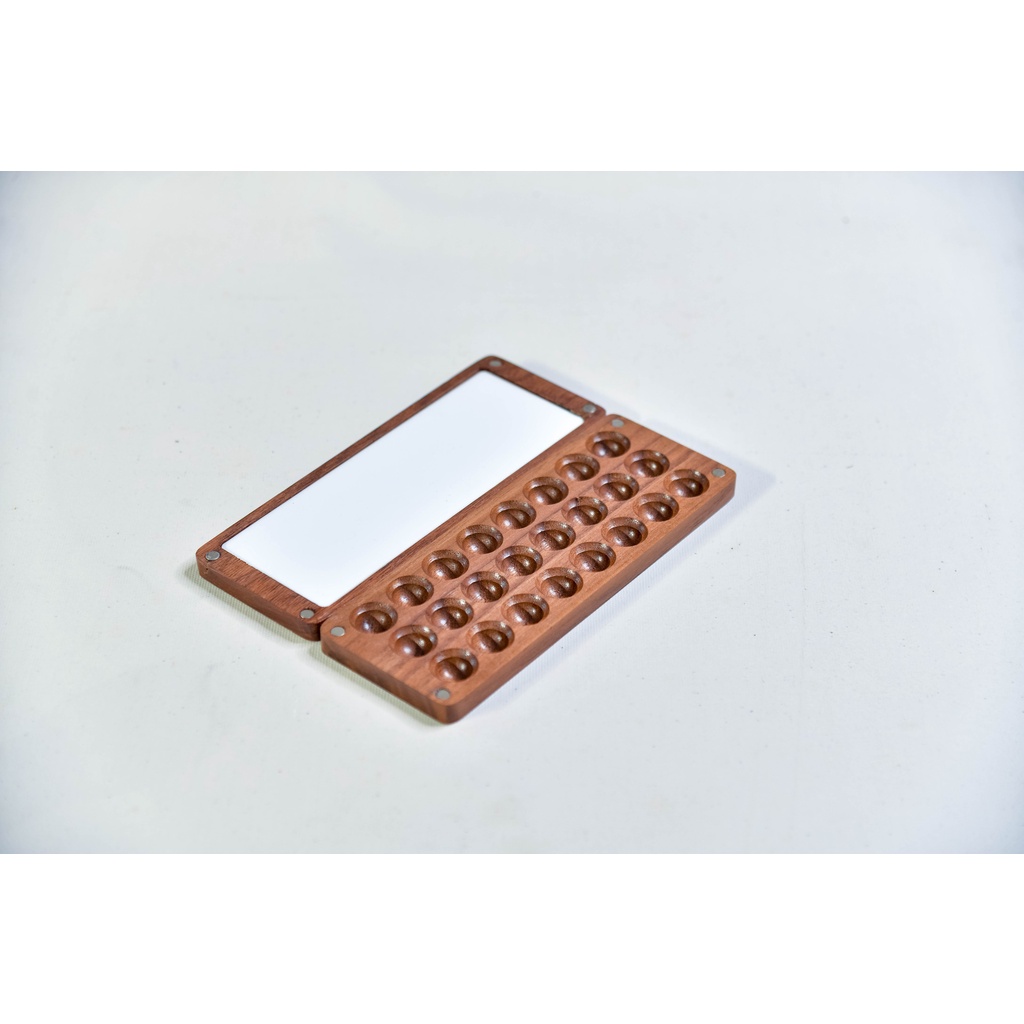 Jual Magnetic Wooden Color Palette Disk/Palete kayu watercolor magnet ...