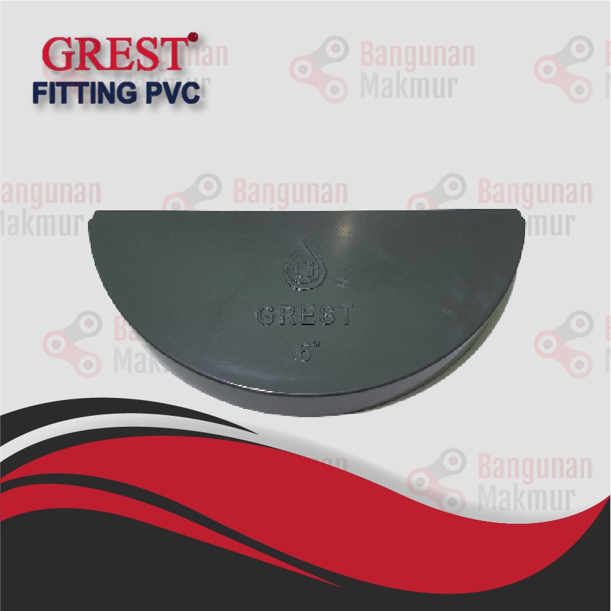 Jual Tutup Talang 6 Inch Oval PVC setengah lingkaran GREST | Shopee ...