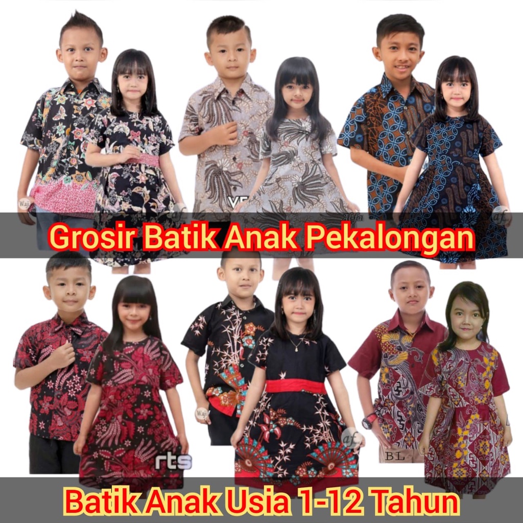 Jual BATIK ANAK COUPLE BISA BELI TERPISAH | Kemeja Batik Anak Laki Laki ...
