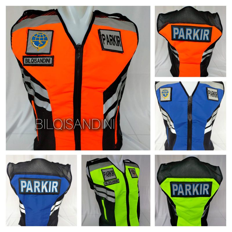 Jual rompi parkir taslan waterproof/rompi lapangan parkir | Shopee ...