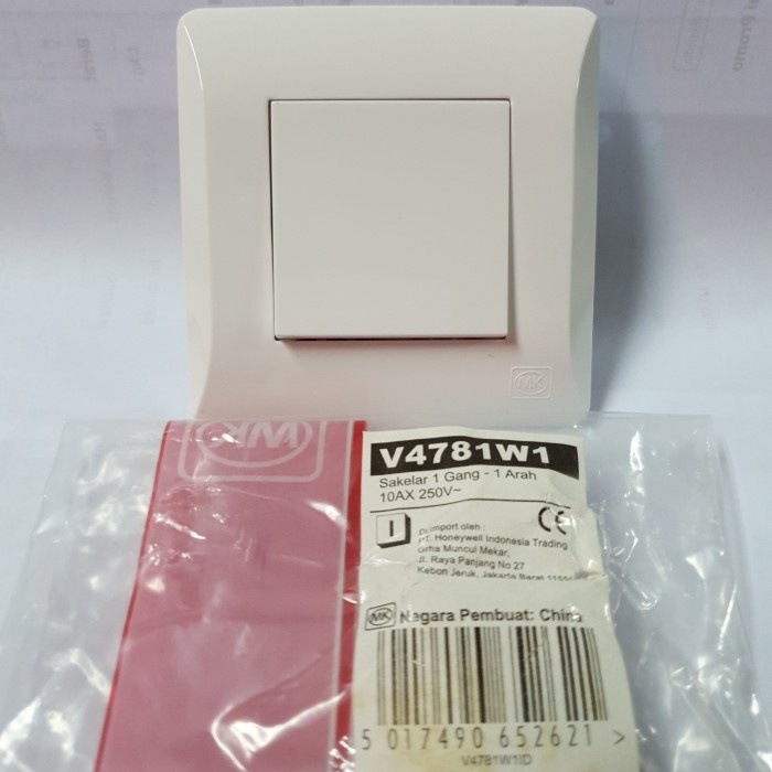 Jual Saklar Engkel Tunggal V4781W1 Vitae White - Mk | Shopee Indonesia