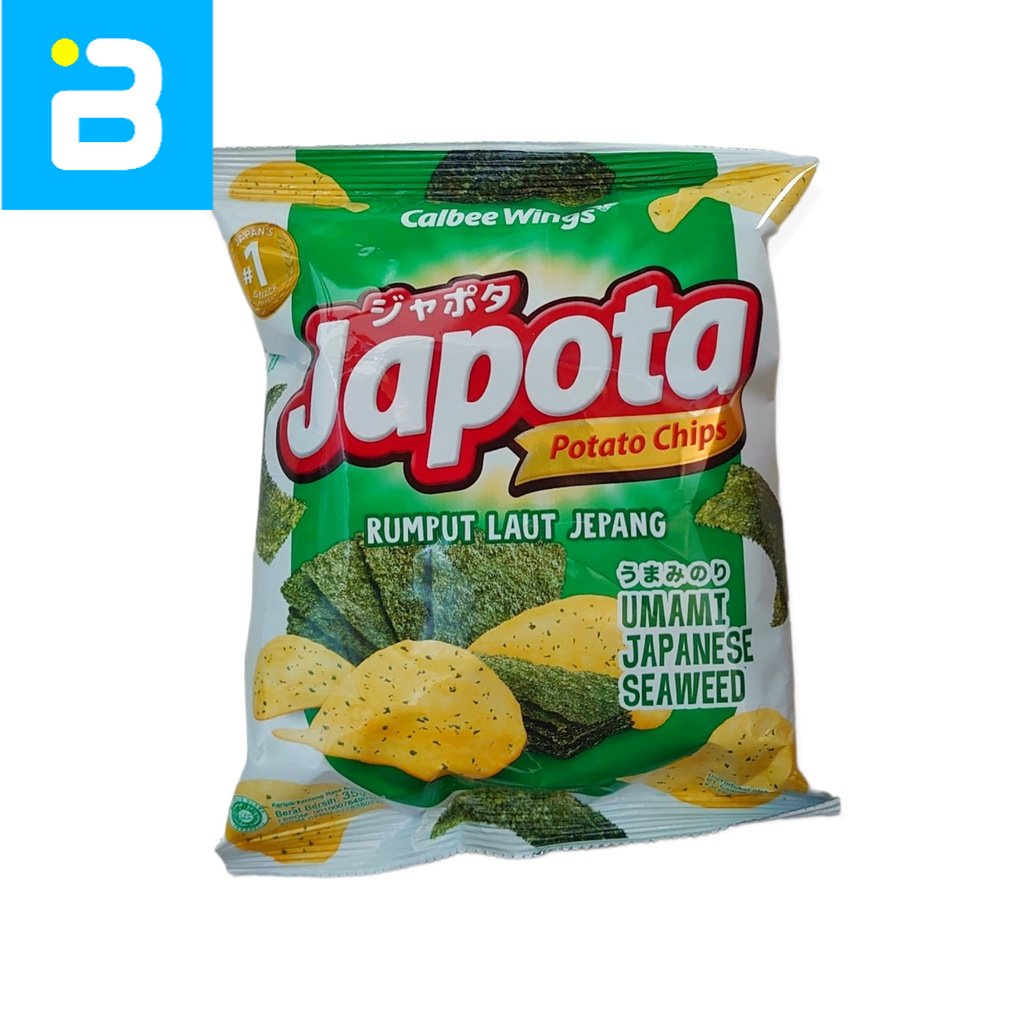 Jual Japota Potato Chips Rasa Rumput Laut Jepang 35 G | Shopee Indonesia