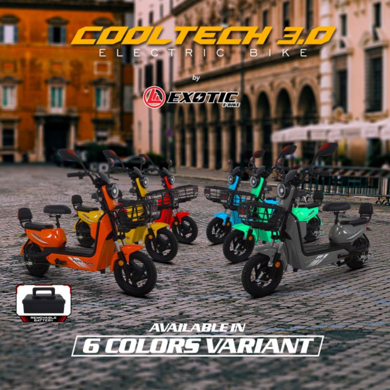 Jual Sepeda Listrik Exotic Cooltech 3.0 Dengan Removable Battery 500 ...