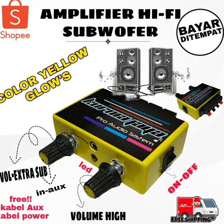 Jual Model Terkini.. POWER AMPLIFIER MINI 5VOLT EXTRA SUBWOFER AMPLI ...