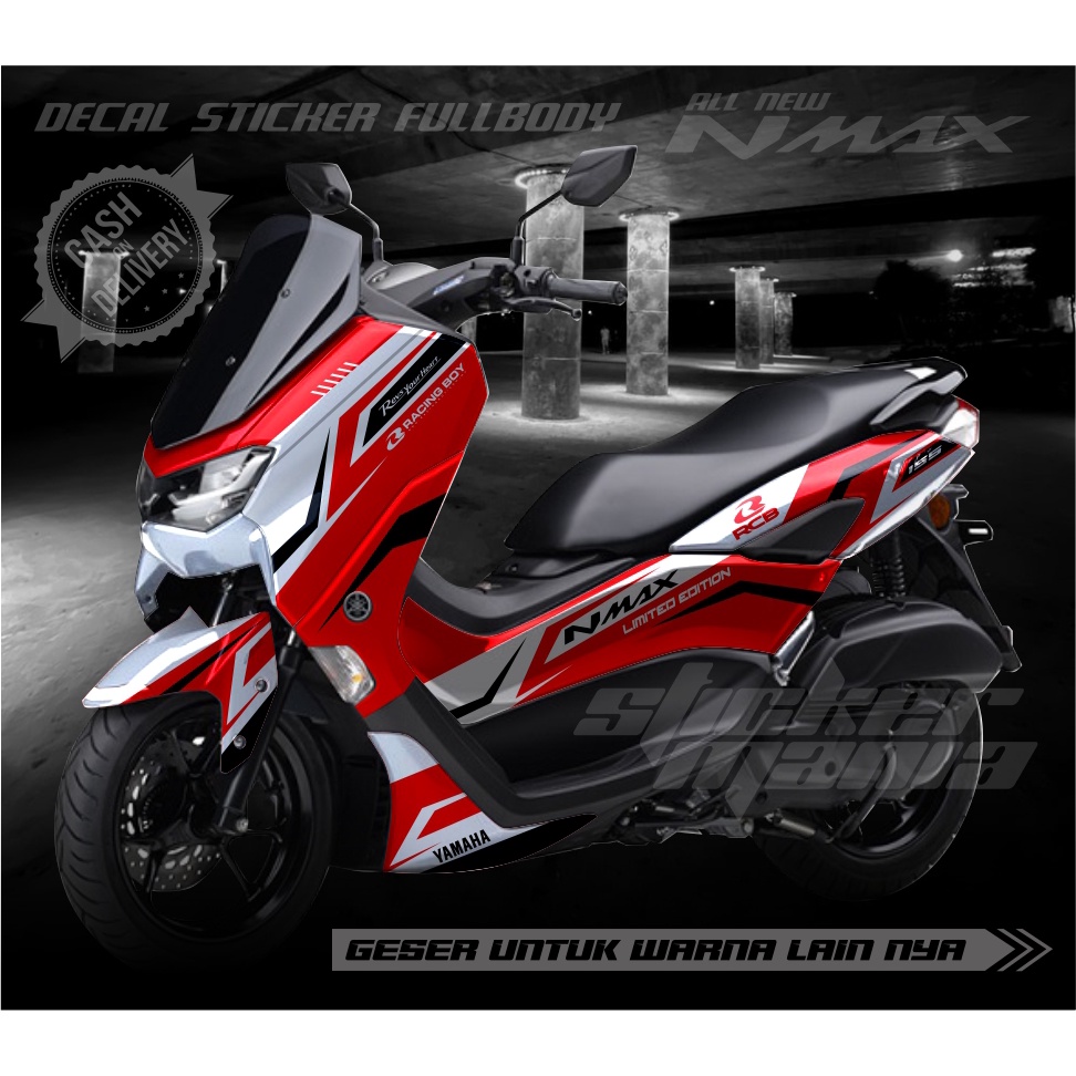 Jual STIKER DECAL NEW NMAX ABS RCB FULL BODY | Shopee Indonesia