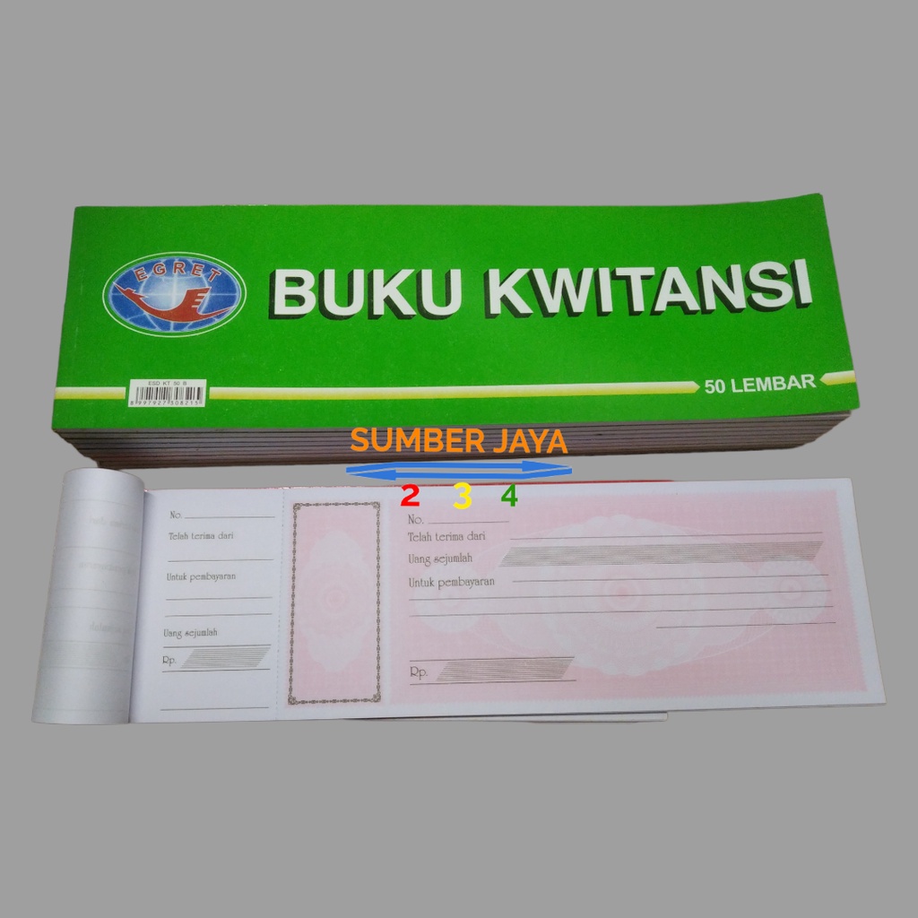 Jual KWITANSI/ KUITANSI PAPERLINE BESAR ISI 50 LEMBAR | Shopee Indonesia