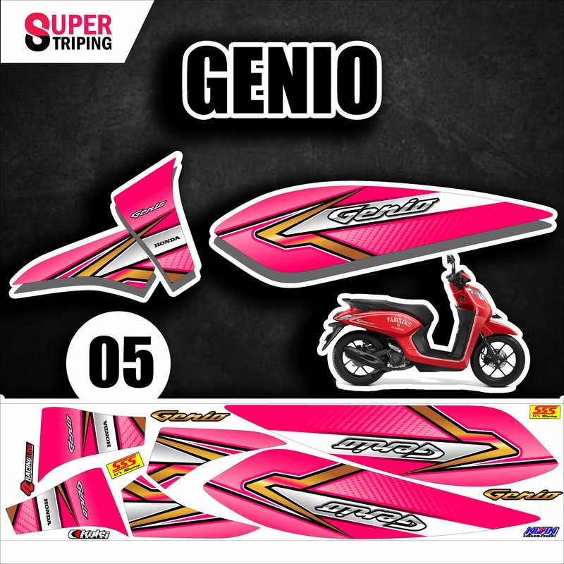Jual STICKER GENIO Varian 05 - Desain Striping List Lis Stiker ...