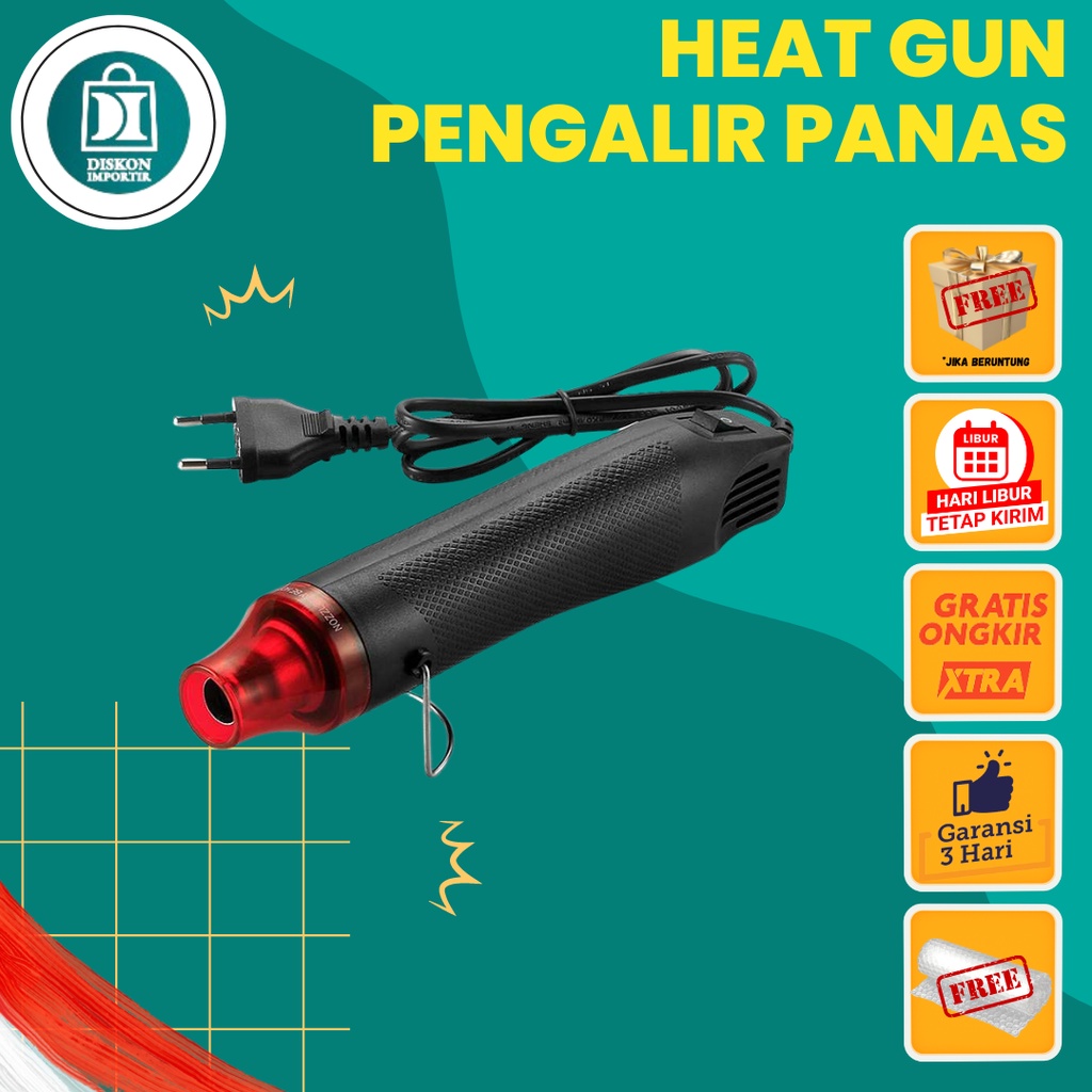 Jual Heat Gun Electric Hot Air Vinyl 220V 300W / Mini Hot Gun / Alat ...