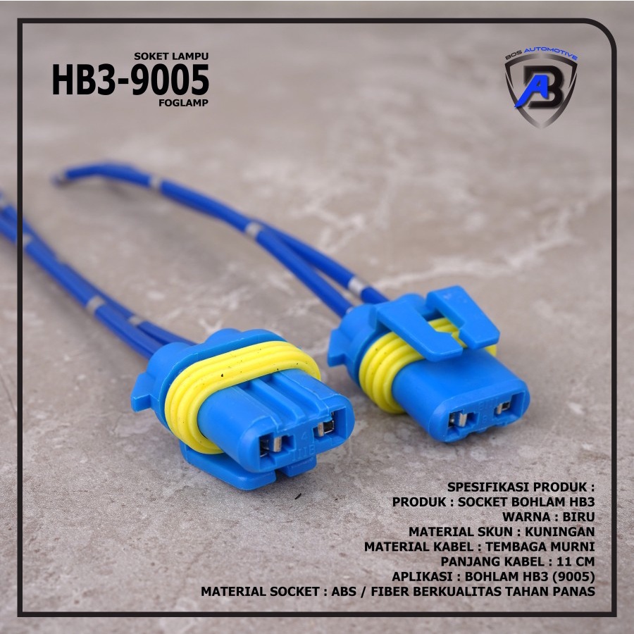 Jual Socket Cable Foglamp / Soket Kabel Lampu Kabut Tembak Mobil HB3 ...