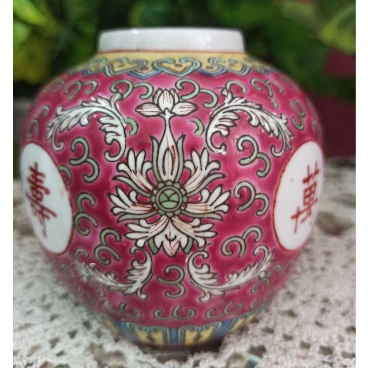 Jual Guci Buli Nyonya ware peranakan porselen China Antik tinggi 10 cm ...