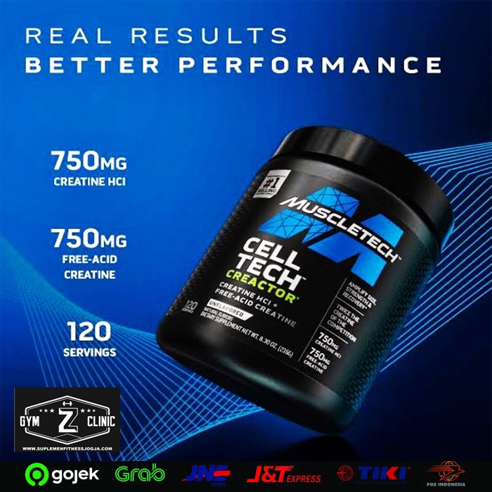 Jual Creactor Creatine HCl Free-Acid Cell Tech Creactor Creatine HCl ...