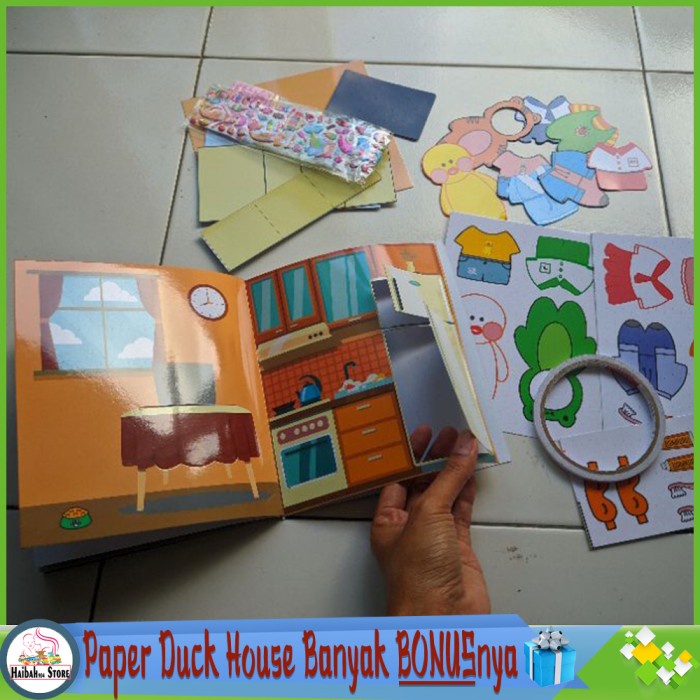 Jual Mainan Kertas Bebek Viral Paper Duck House Quite Book BELUM ...
